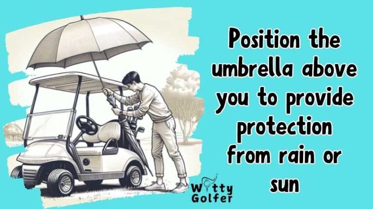 How to Use a Golf Umbrella - Witty Golfer